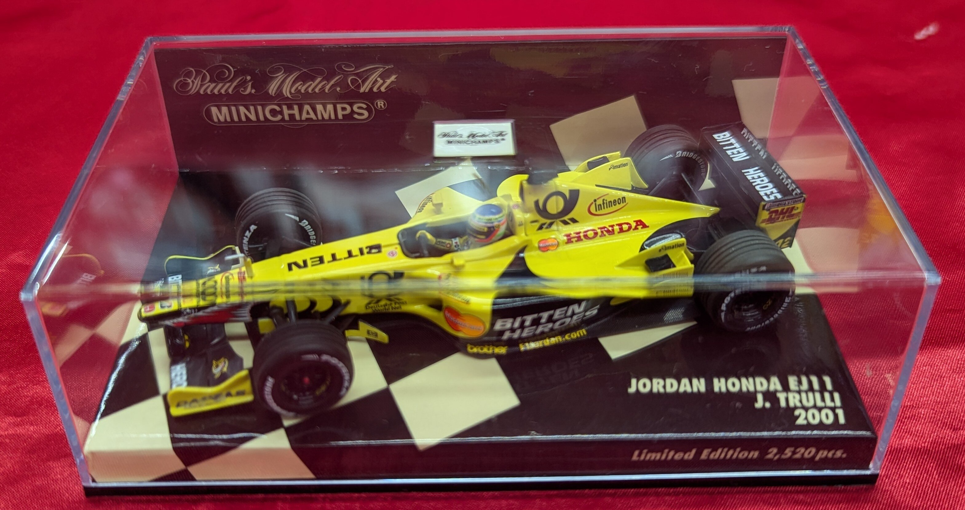 Paul'sModelArt 1/43 MINICHAMPS 400 010012 JORDAN HONDA EJ11 #12 J.TRULLI 2001 | まんだらけ Mandarake