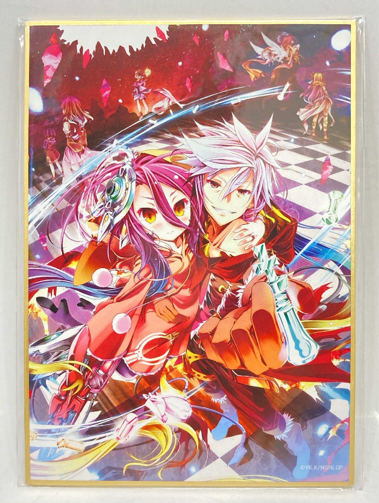 KADOKAWA くじ引き堂 ノーゲーム・ノーライフ TVアニメ10周年記念くじ C-12賞 リク&シュヴィ ver.I 色紙 | まんだらけ Mandarake