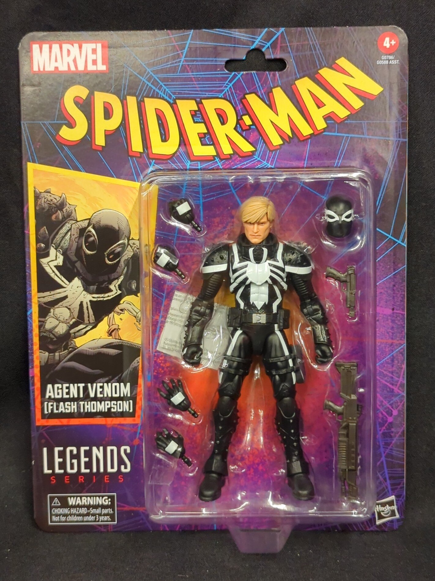 HASBRO (VINTAGE RETRO) SPIDER MAN AGENT VENOM (FLASH THOMPSON) 6インチ | まんだらけ Mandarake