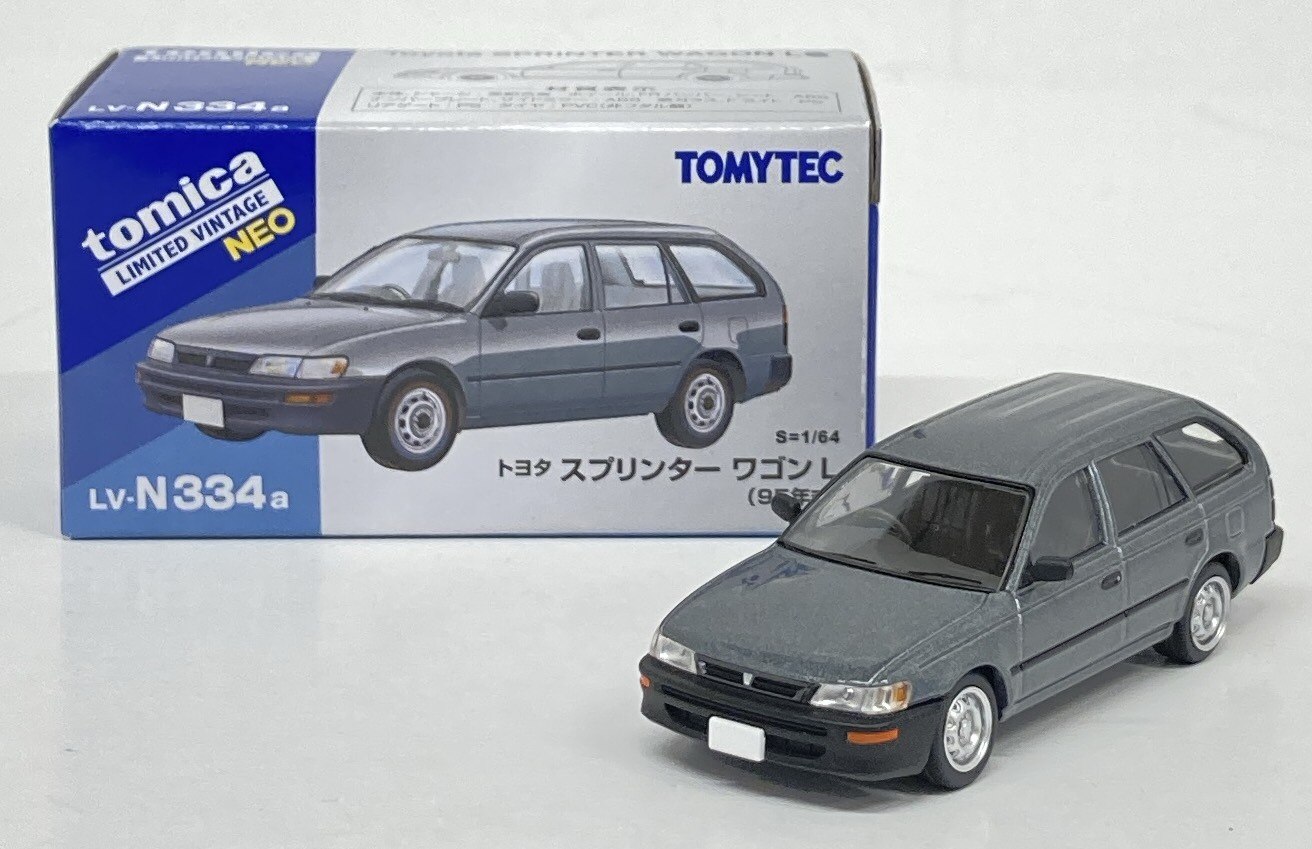 TOMYTEC TOMICA LIMITED VINTAGE NEO トヨタ スプリンター ワゴンL (グレー) 1995年式 TLVN334a | まんだらけ Mandarake