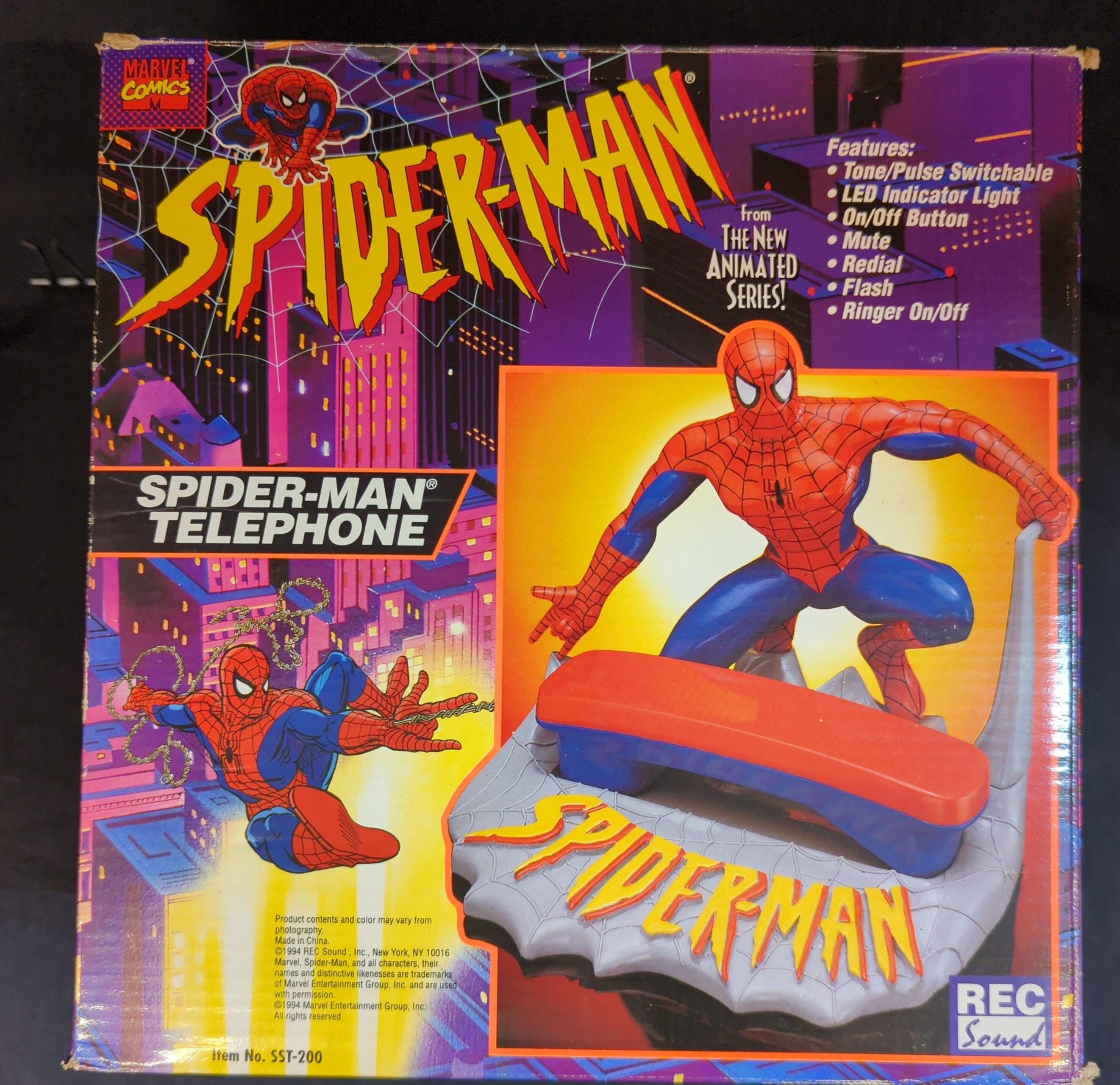 REC SOUND TELEPHONE SPIDER MAN / FROM THE NEW ANIMATED SPIDER MAN | まんだらけ Mandarake