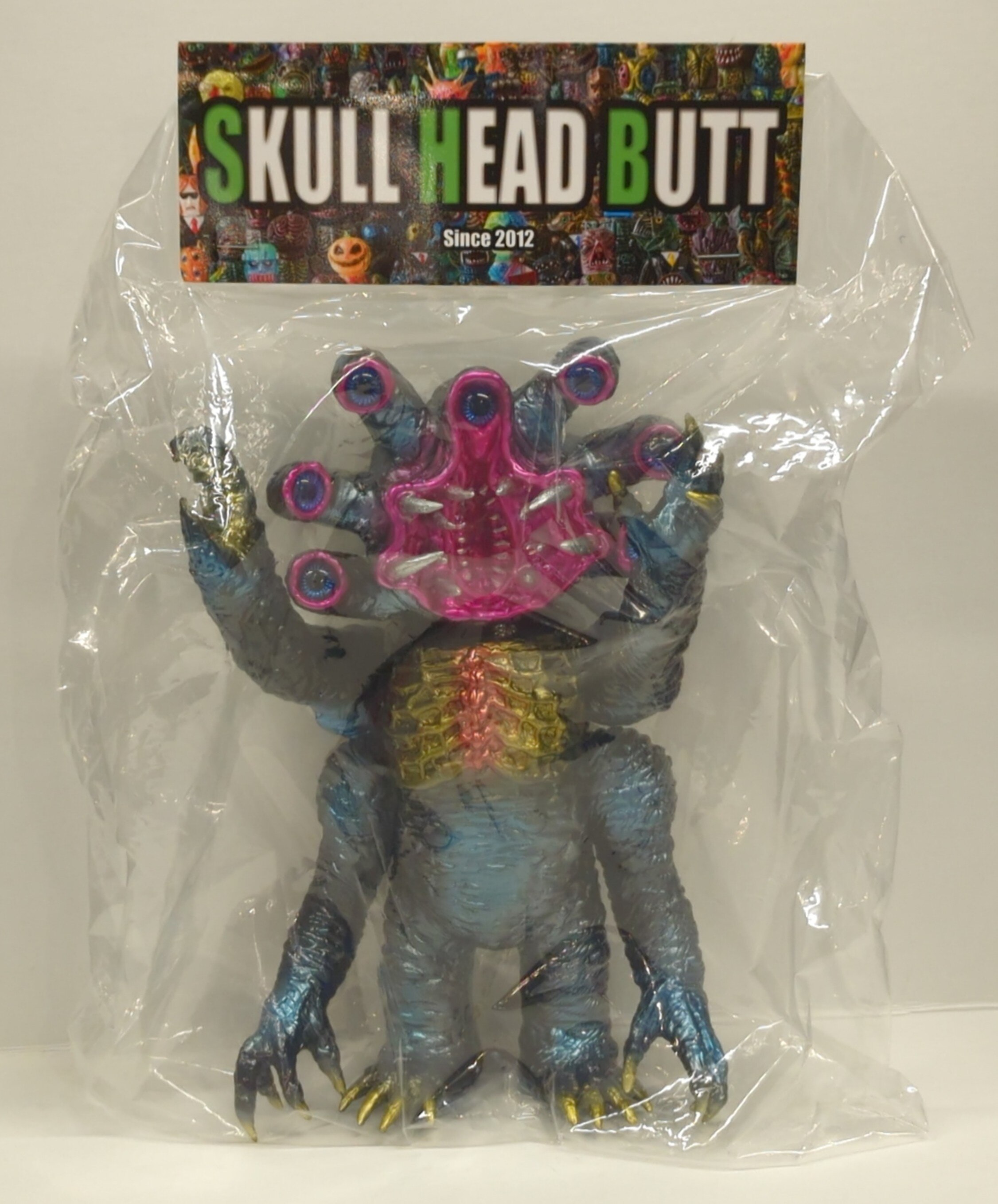 SKULL HEAD BUTT KARZ WORKS Genymade-X 黒成型/メタ青/金/ピンク/青目/四本腕 | まんだらけ ...
