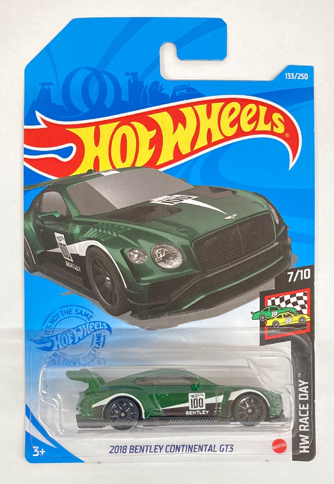 MATTEL HOTWHEELS HW RACE DAY 7/10 HCM35 2018 BENTLEY CONTINENTAL GT3/グリーン #100 133/250 | まんだらけ ...
