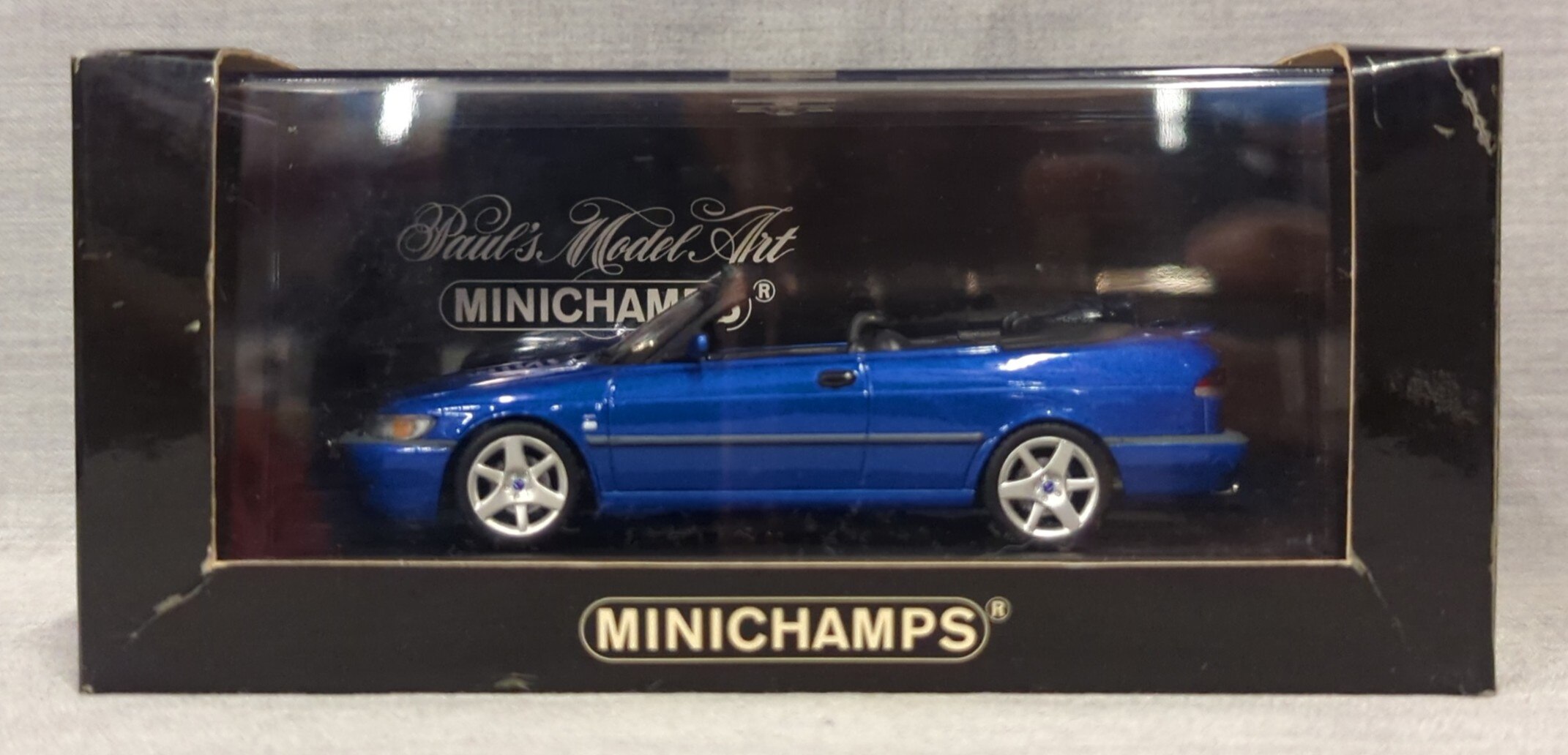 PAUL'S MODEL ART 1/43 MINICHAMPS Saab 9-3 Aero Cabriolet 2001 Blue Metallic 170830 | まんだらけ Mandarake