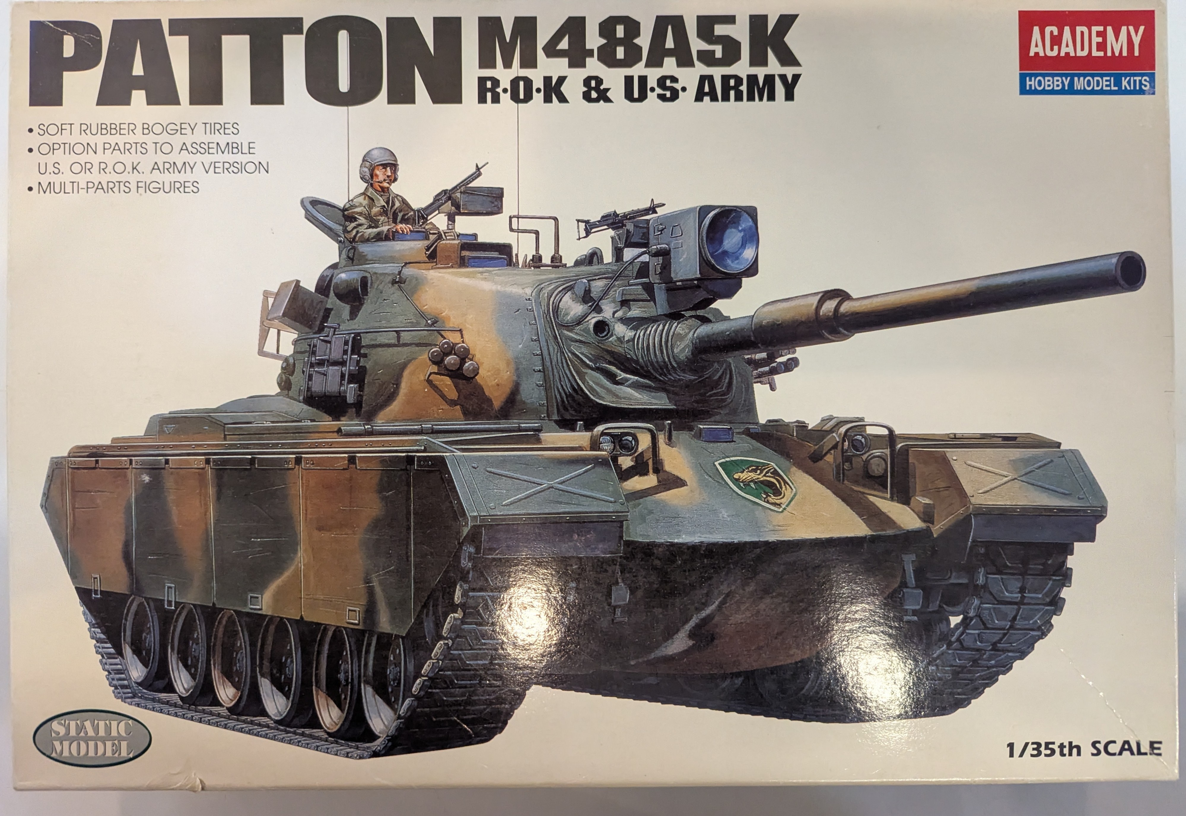 Academy 1/35 PATTON M48A5K R・O・K & U・S・ARMY 1355 | まんだらけ Mandarake