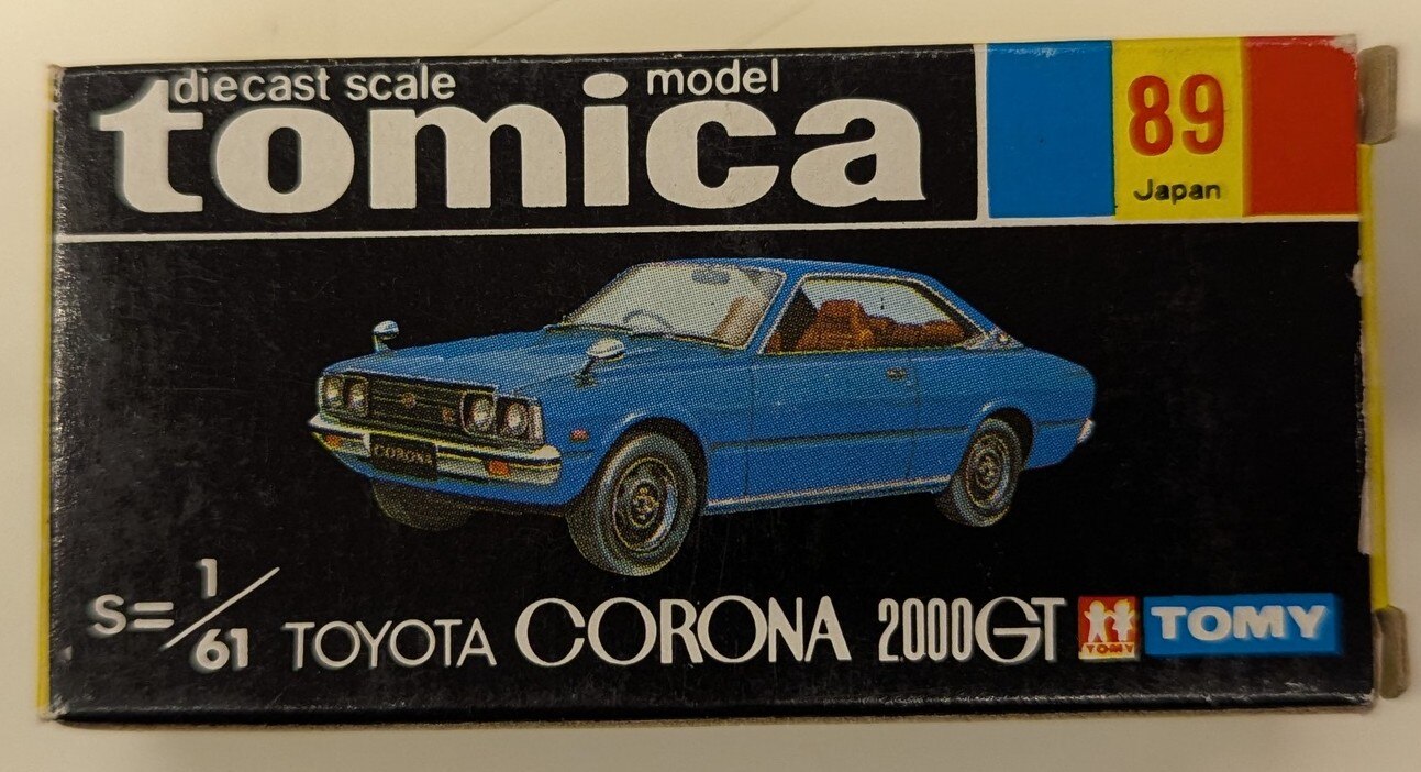 トミー トミカ黒箱日本製 トヨタコロナ2000GT/銀メタ 1E 89-1-1 | まんだらけ Mandarake