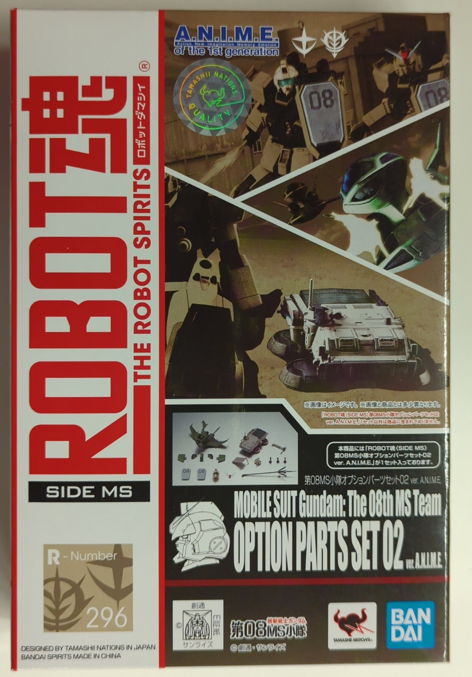 BANDAI SPIRITS ROBOT魂 機動戦士ガンダム 第08MS小隊 第08MS小隊オプションパーツセット02 ver. A.N.I.M.E. 296 | まんだらけ Mandarake