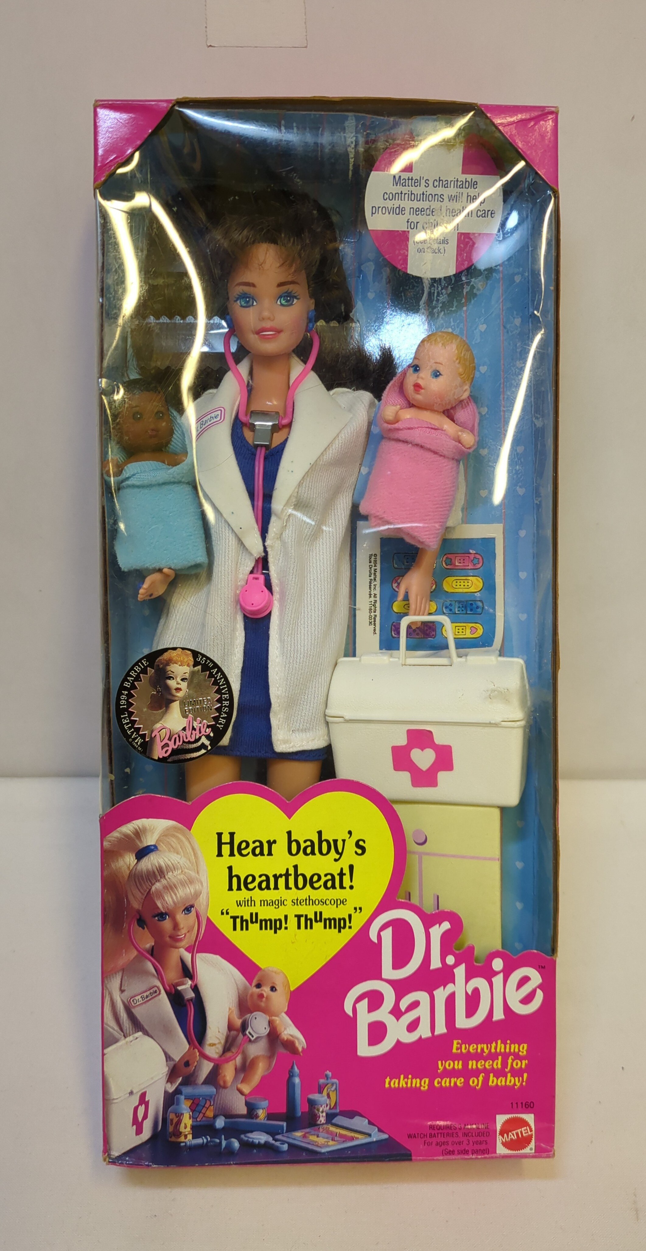 マテル バービー Dr. Barbie(BRUNETTE) 35th Anniversary Festival 1994 #11160 | まんだらけ Mandarake