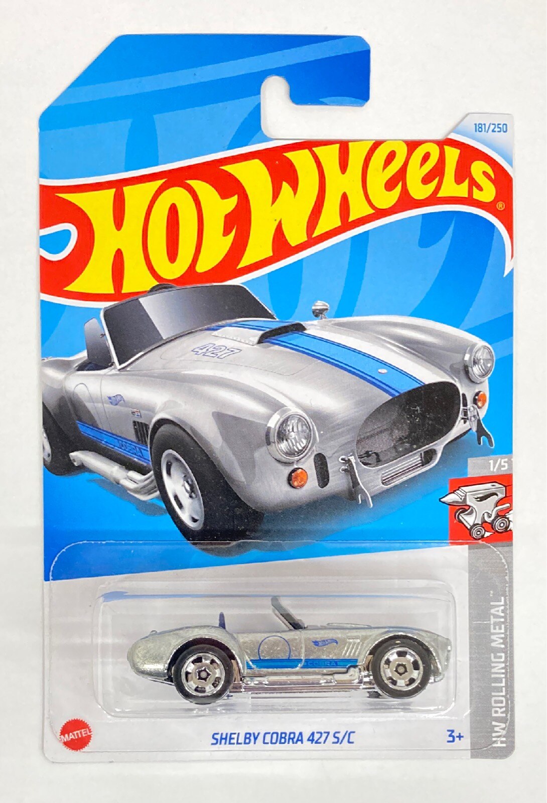 MATTEL HOTWHEELS HW ROLLING METAL 1/5 HTB53 SHELBY COBRA 427 S/C(シルバー) 181/250 | まんだらけ Mandarake