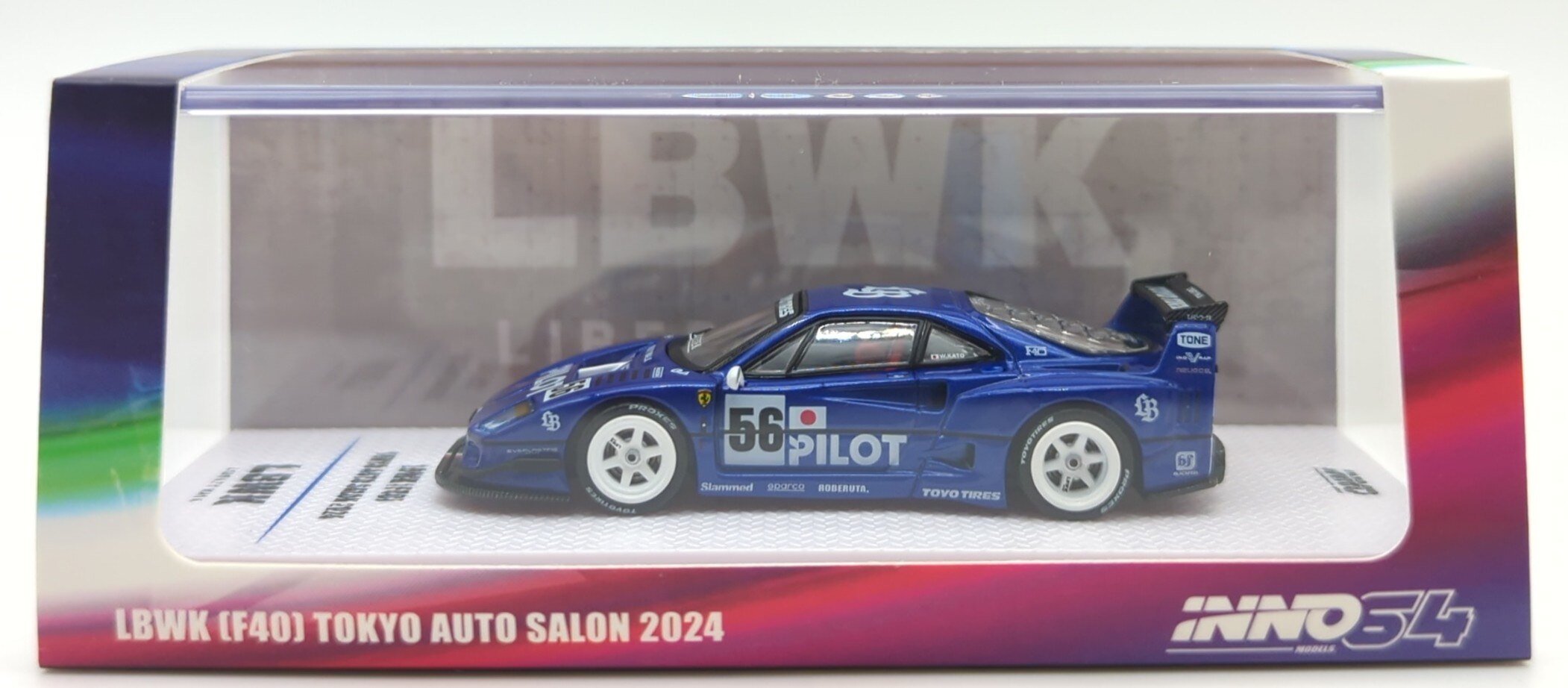 INNO Models 1/64INNO64 IN6-LBWKF40-TAS24 LBWK F40/東京オートサロン2024(ブルー #56 ...