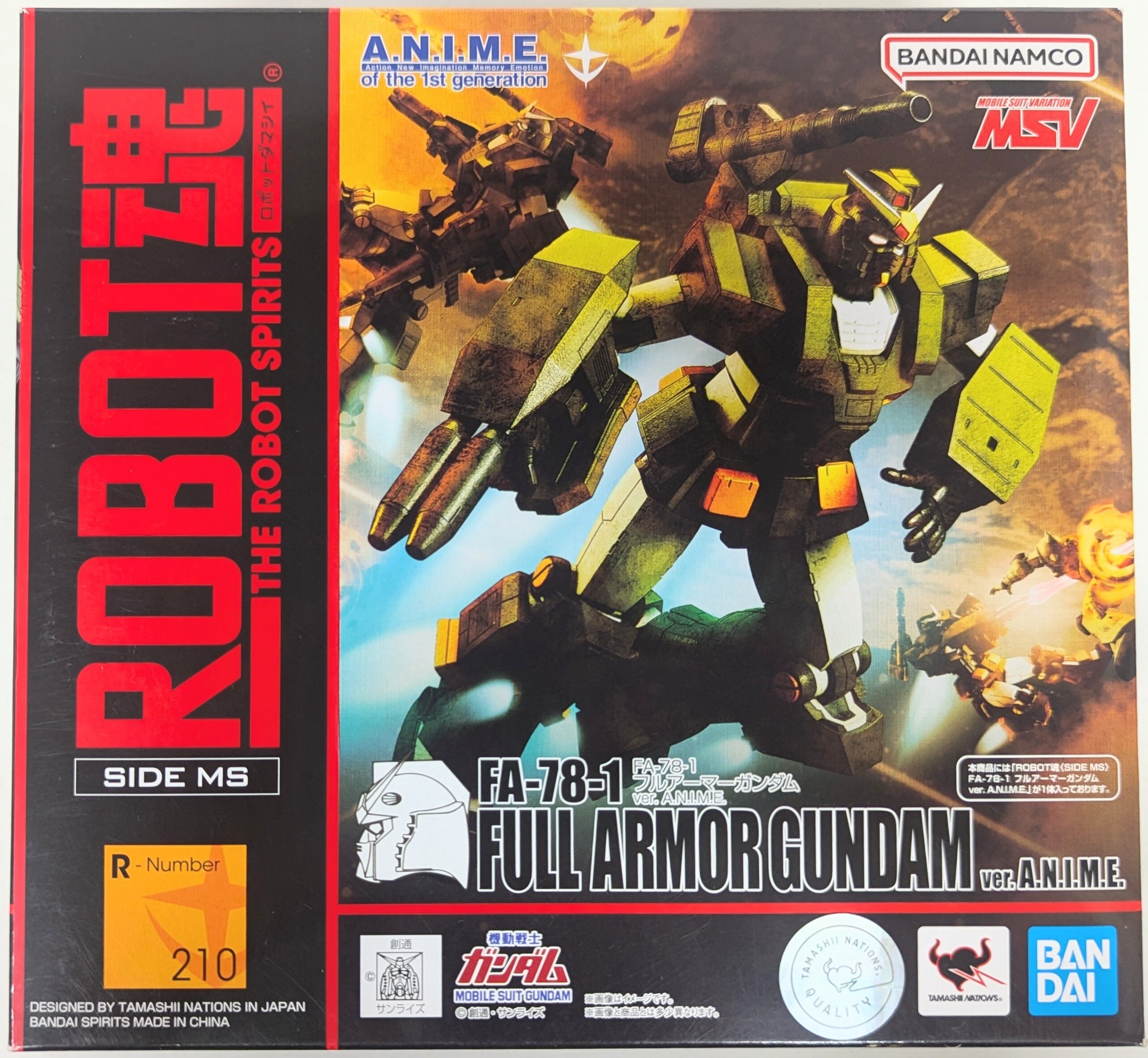 BANDAISPIRITS ROBOT魂 バンダイナムコ版 FA-78-1 フルアーマーガンダム ver. A.N.I.M.E. 210 | まんだらけ Mandarake