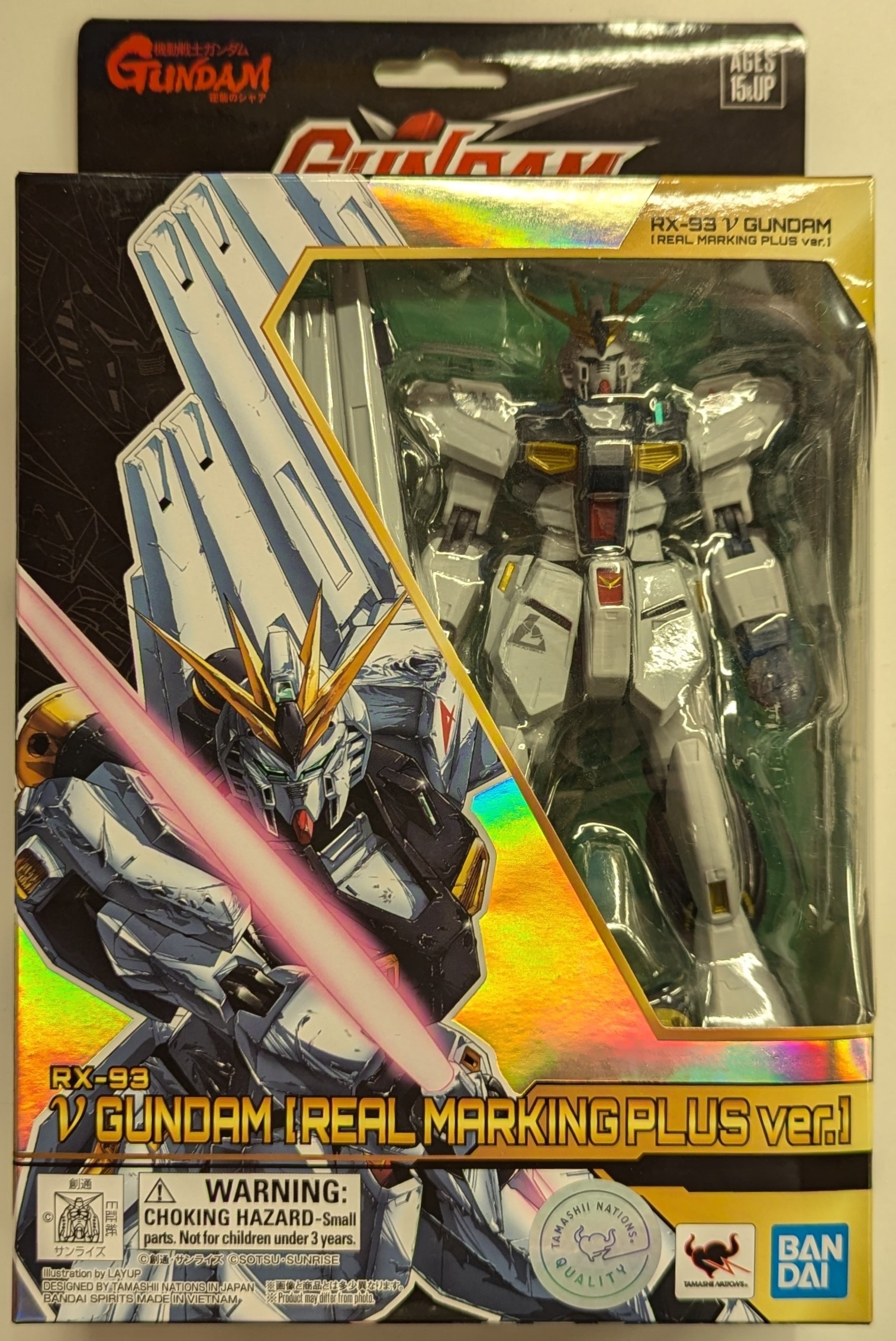 バンダイ GUNDAM UNIVERSE/EVENT EXCLUSIVE 機動戦士ガンダム 逆襲のシャア RX-93 νGUNDAM REAL MARKING PLUS ver. GU-SP ...