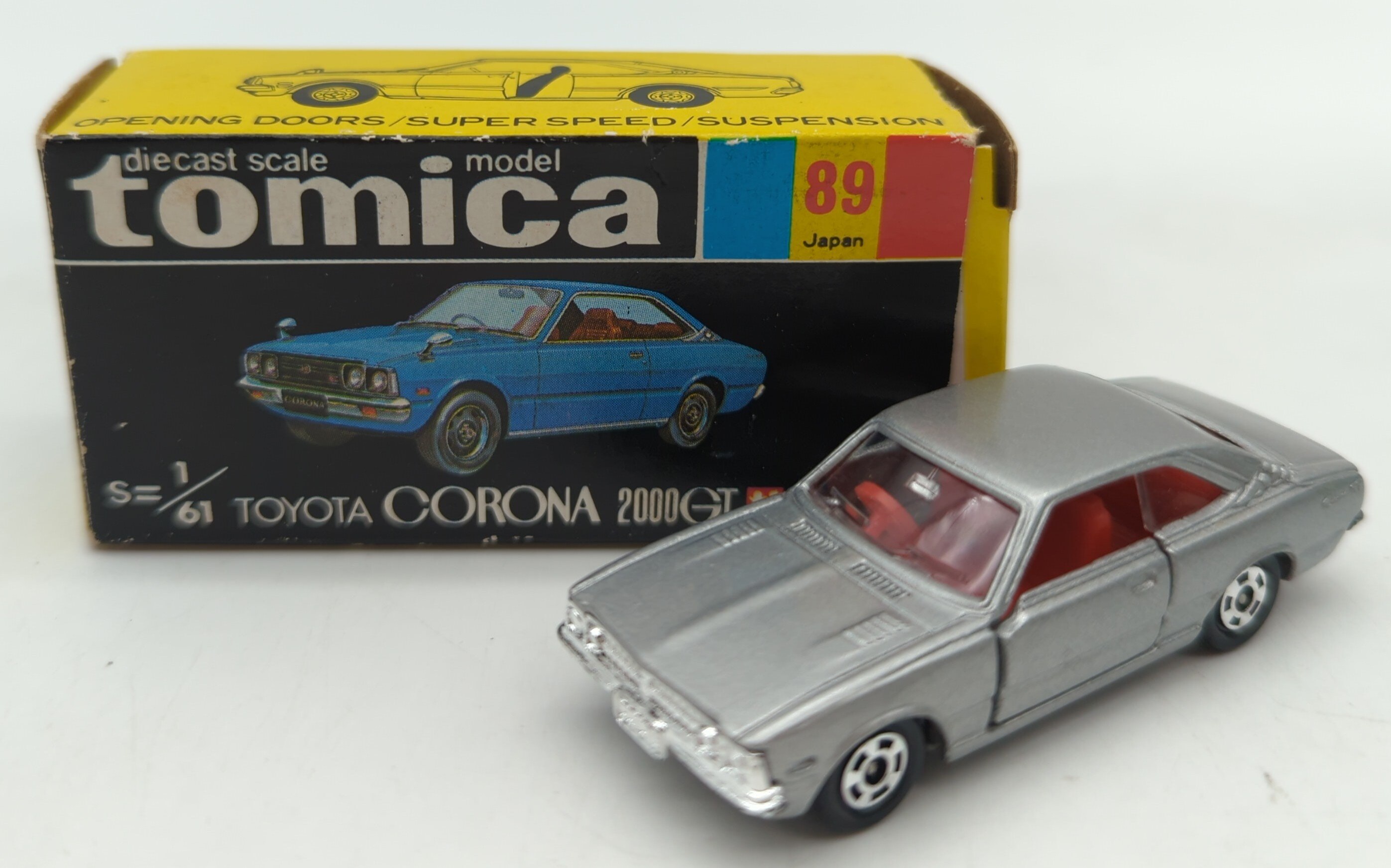 トミー トミカ黒箱日本製 トヨタコロナ2000GT/銀メタ 1E 89-1-1 | まんだらけ Mandarake