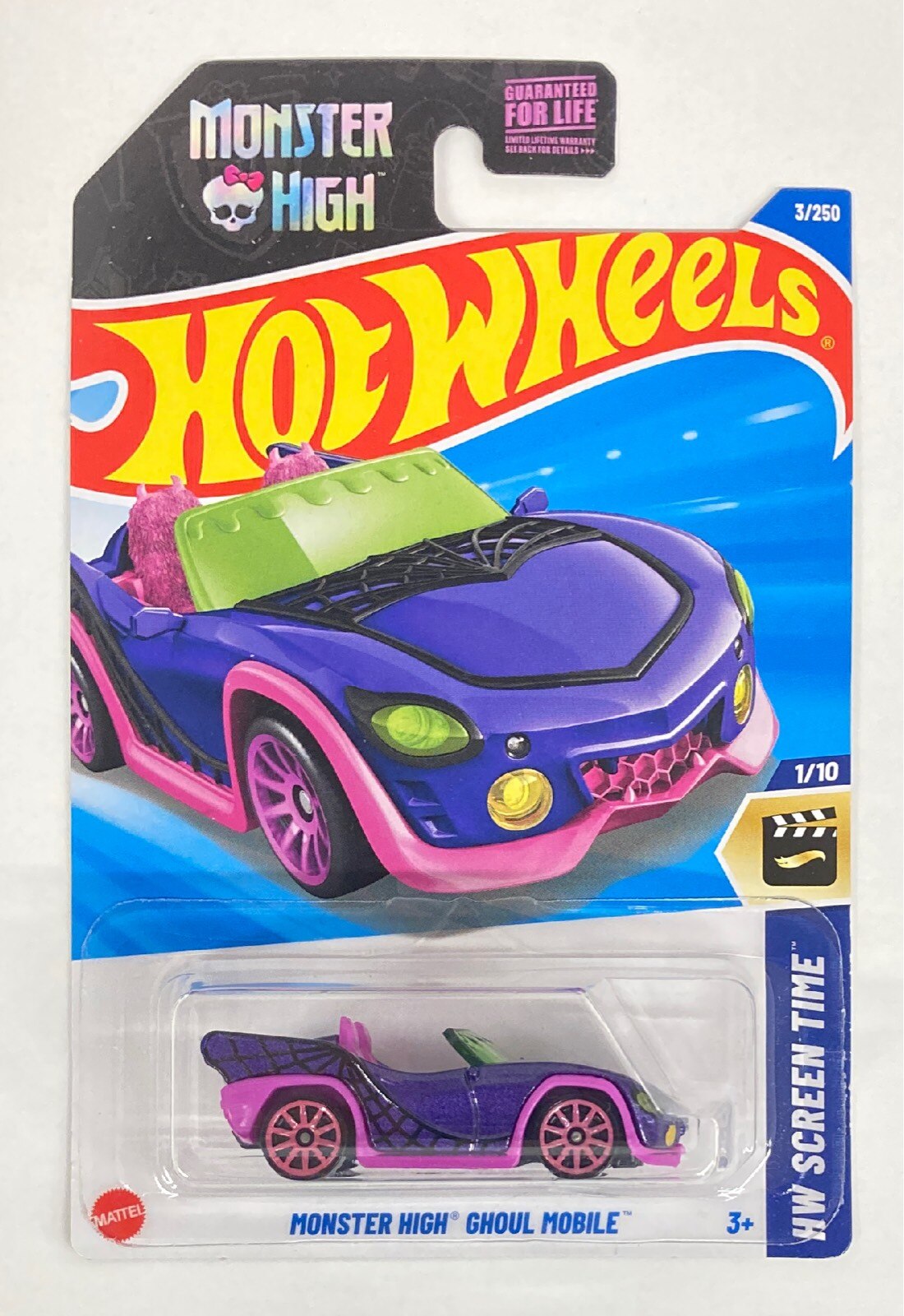 MATTEL HW SCREEN TIME 1/10 HOTWHEELS MONSTER HIGH GHOUL MOBILE 3/250 | まんだらけ Mandarake
