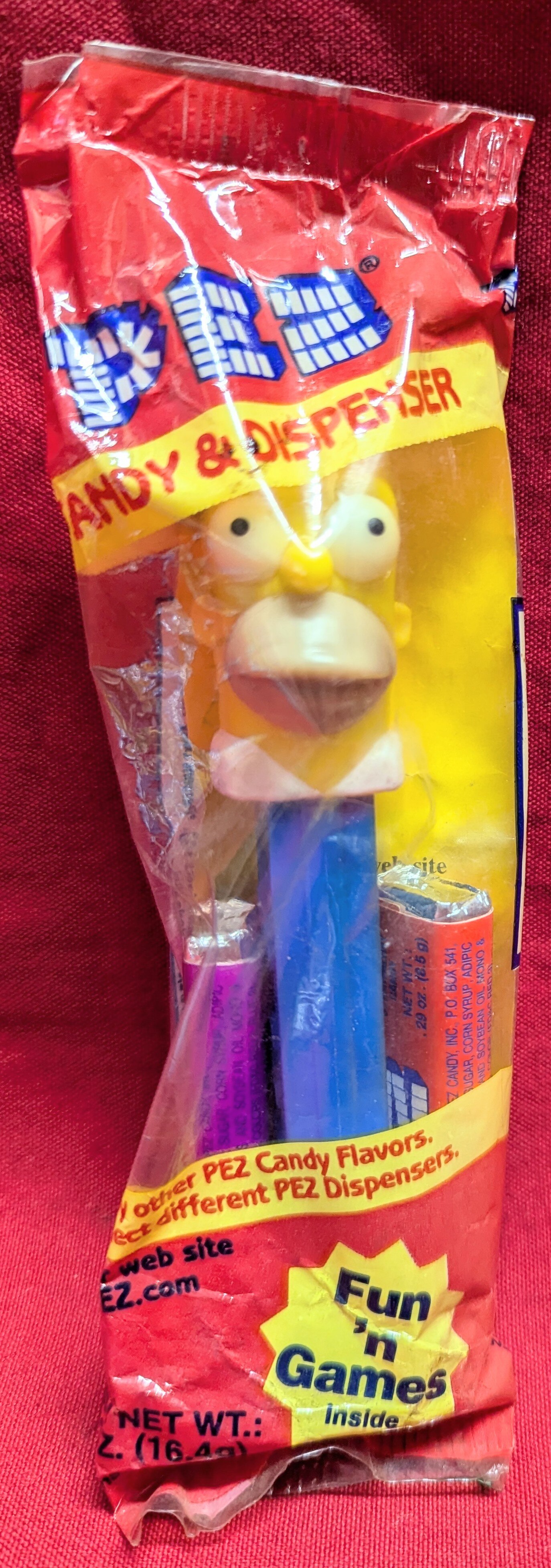 PEZ PEZ アメリカンバッグス赤 ホーマーシンプソン/アメリカンバッグス赤 ステム青 | まんだらけ Mandarake