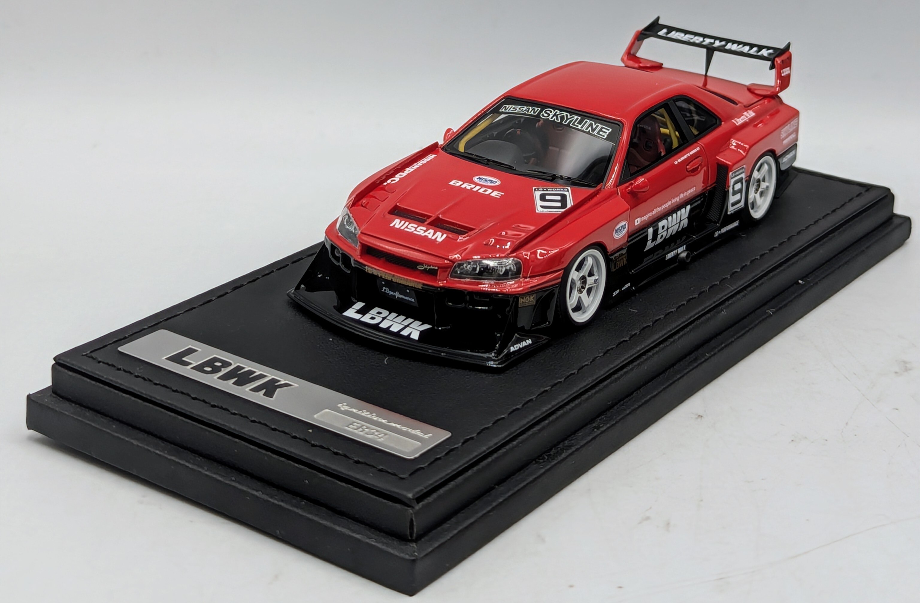 ignition model 1/43 LB-ER34 Super Silhouette SKYLINE Red/Black #9 IG2853 | まんだらけ Mandarake