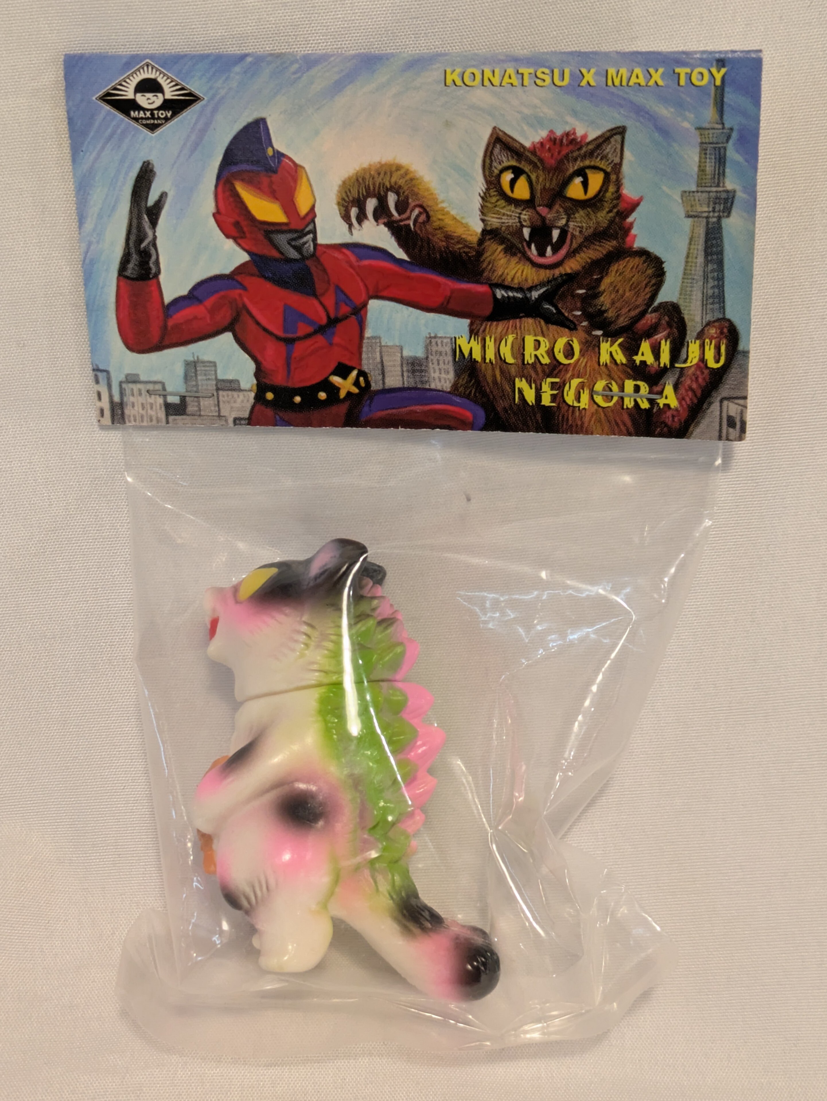 MAXTOY 豆ネゴラ オッドアイ(白成型/ピンク/黄緑/黒塗装/水色/黄色目/魚/茶色) | まんだらけ Mandarake
