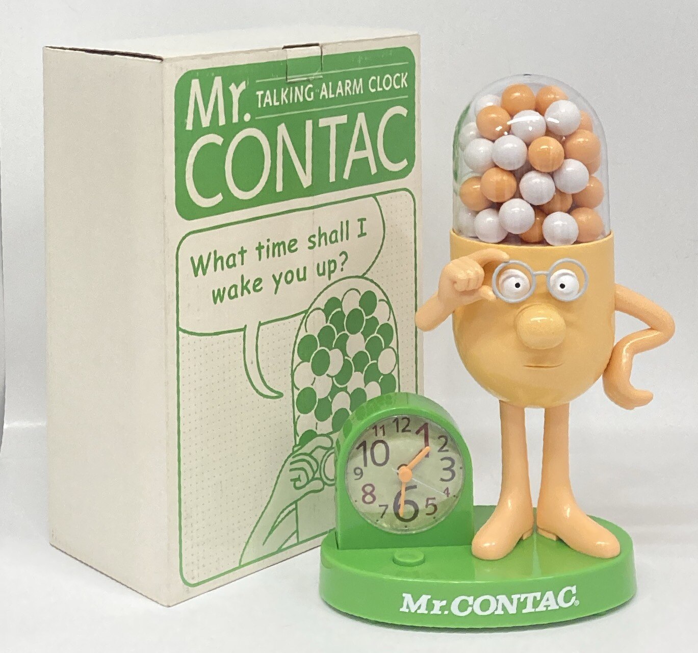 グラクソスミスクライン ミスターコンタック TALKING ALARM CLOCK/黄緑台座メガネ 東京 | まんだらけ Mandarake