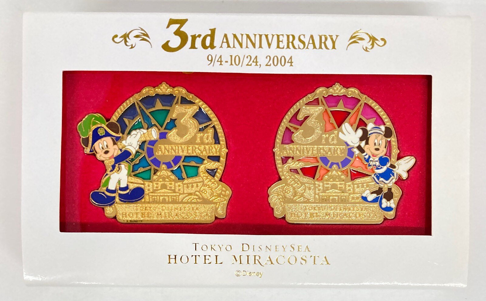 東京ディズニーリゾート ピンバッジセット ミラコスタ 3rd Anniversary 3周年 | まんだらけ Mandarake