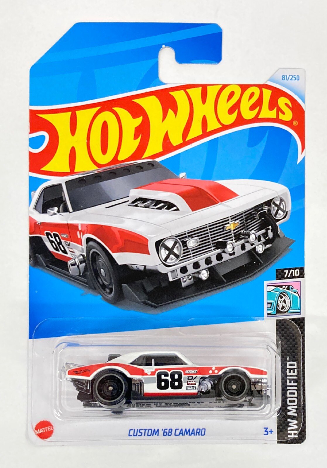 MATTEL HW MODIFIED 7/10 HOTWHEELS CUSTOM '68 CAMARO ホワイト 81/250 | まんだらけ Mandarake