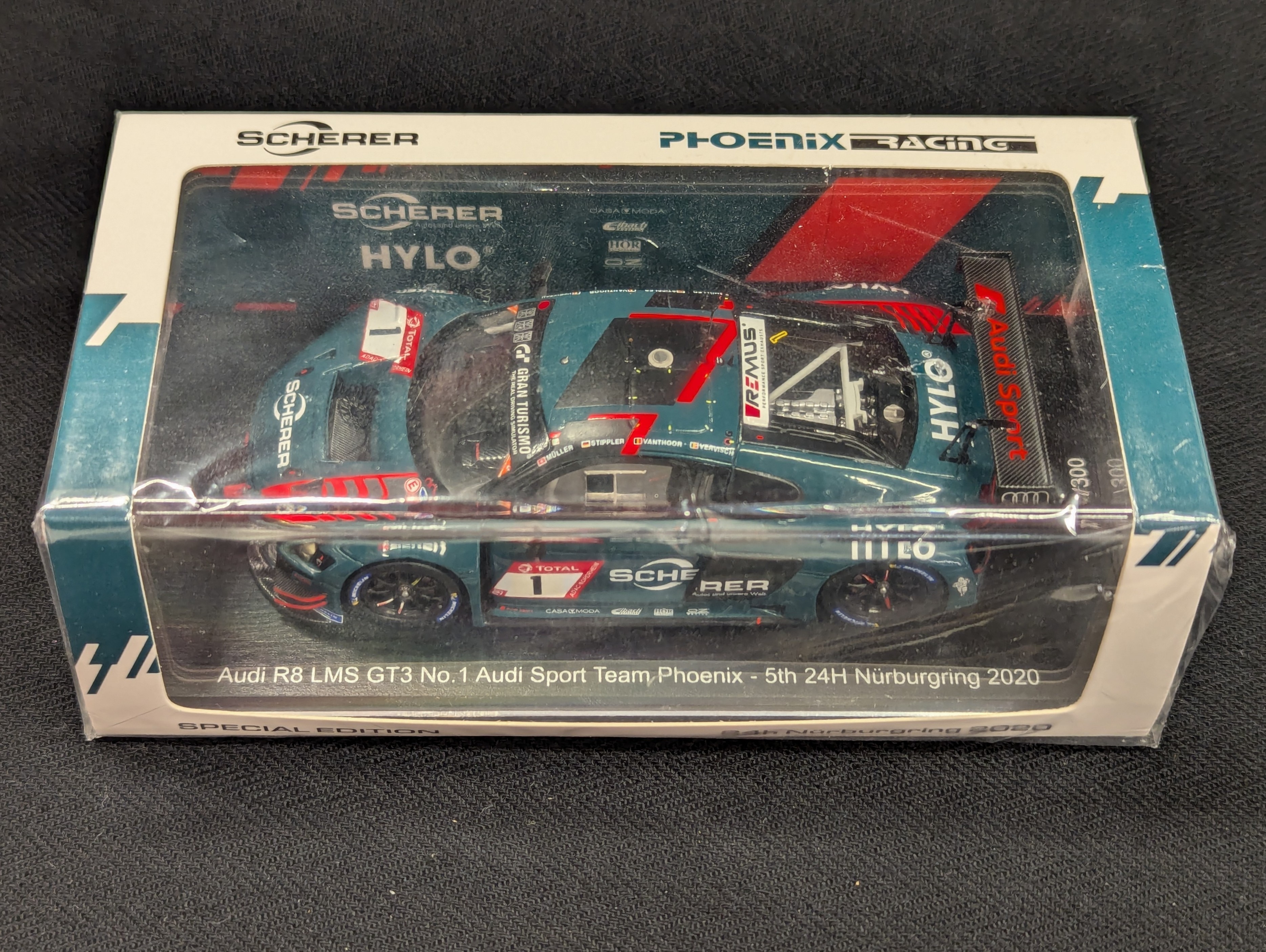 MINIMAX 1/43 Spark model 5th 24H Nurburgring 2020 Audi R8 LMS GT3 Audi ...