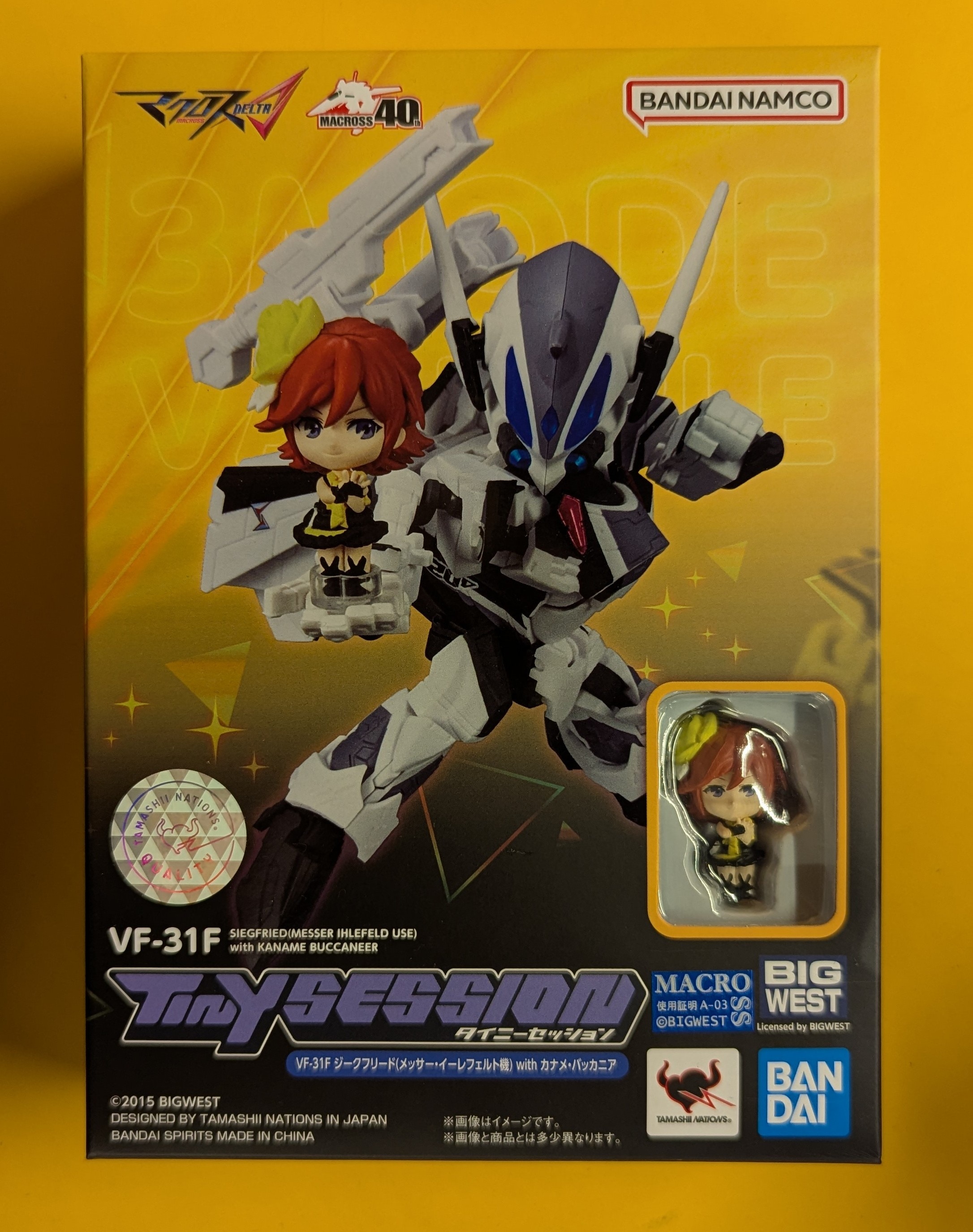 バンダイ TINY SESSION VF-31F ジークフリード (メッサー・イーレフェルト機) with カナメ・バッカニア | まんだらけ Mandarake