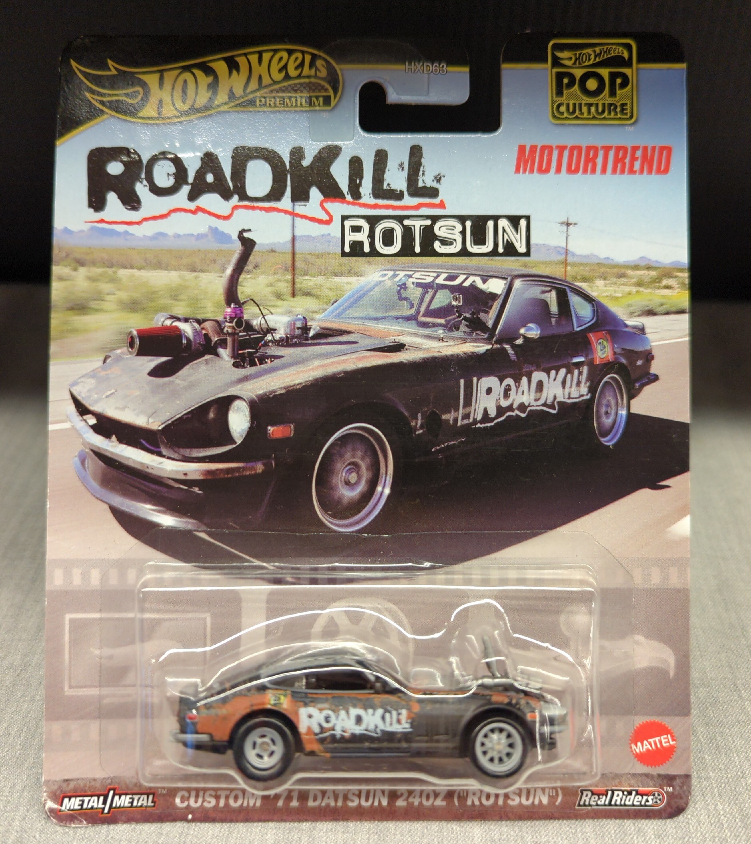 MATTEL HOTWHEELS ROTSUN ROADKILL MOTORTREND CUSTOM '71 DATSUN 240Z("ROTSUN") HKC37 | まんだらけ Mandarake