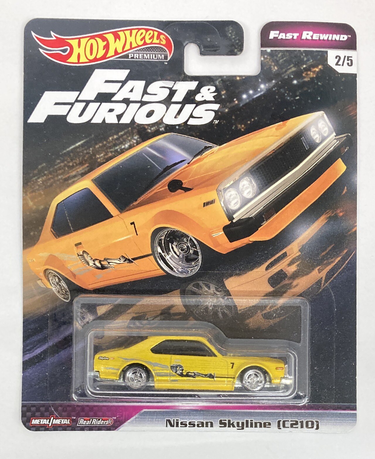 MATTEL HOTWHEELS FAST REWIND GHH17 NISSAN SKYLINE C210(イエロー) 2/5 | まんだらけ Mandarake