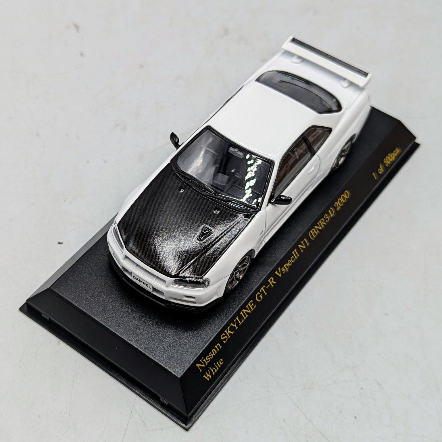 ヒコセブン 1/43CAR-NEL 日産 スカイライン GT-R VspecII N1 (BNR34) 2000 White CN430001 | まんだらけ Mandarake