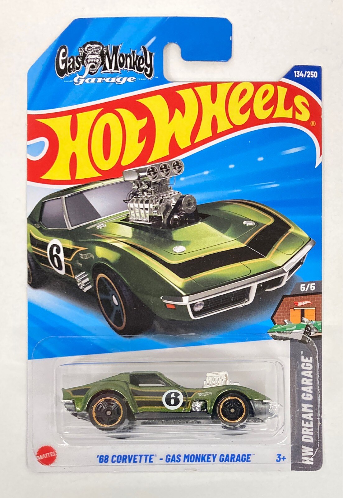 MATTEL HW DREAM GARAGE 5/5 HOTWHEELS '68 CORVETTE GAS MONKEY GARAGE 134/250 | まんだらけ Mandarake