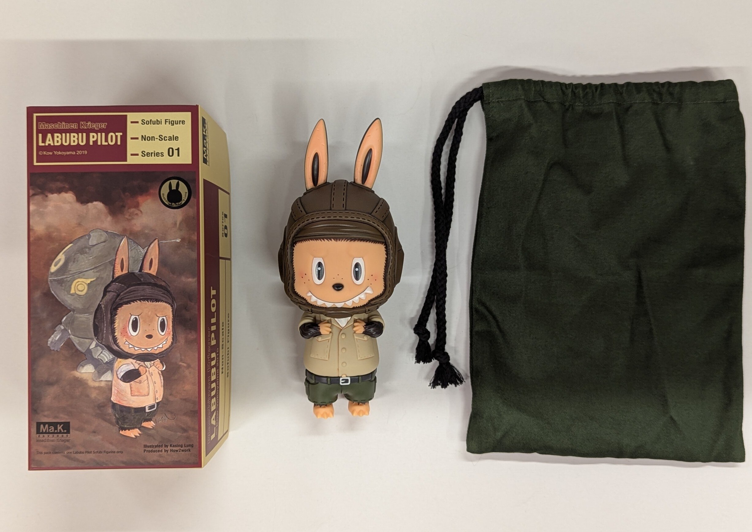 How2work Non-Scale Sofubi Figure Kasing Lung LABUBU PILOT 1 | まんだらけ ...