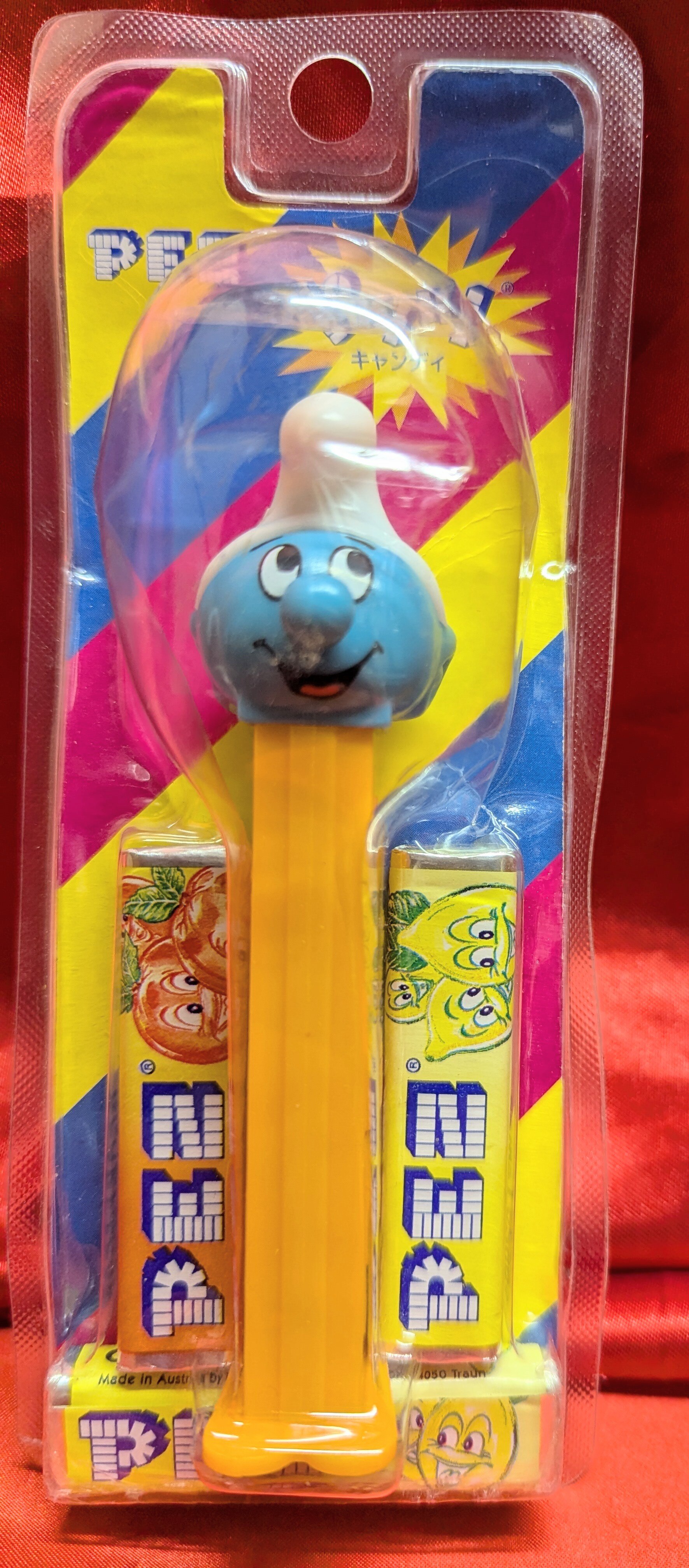 PEZ PEZ/厚足ペッツ 森永ブリスター スマーフ/オレンジステム/森永ブリスター三色斜め ステムオレンジ | まんだらけ Mandarake