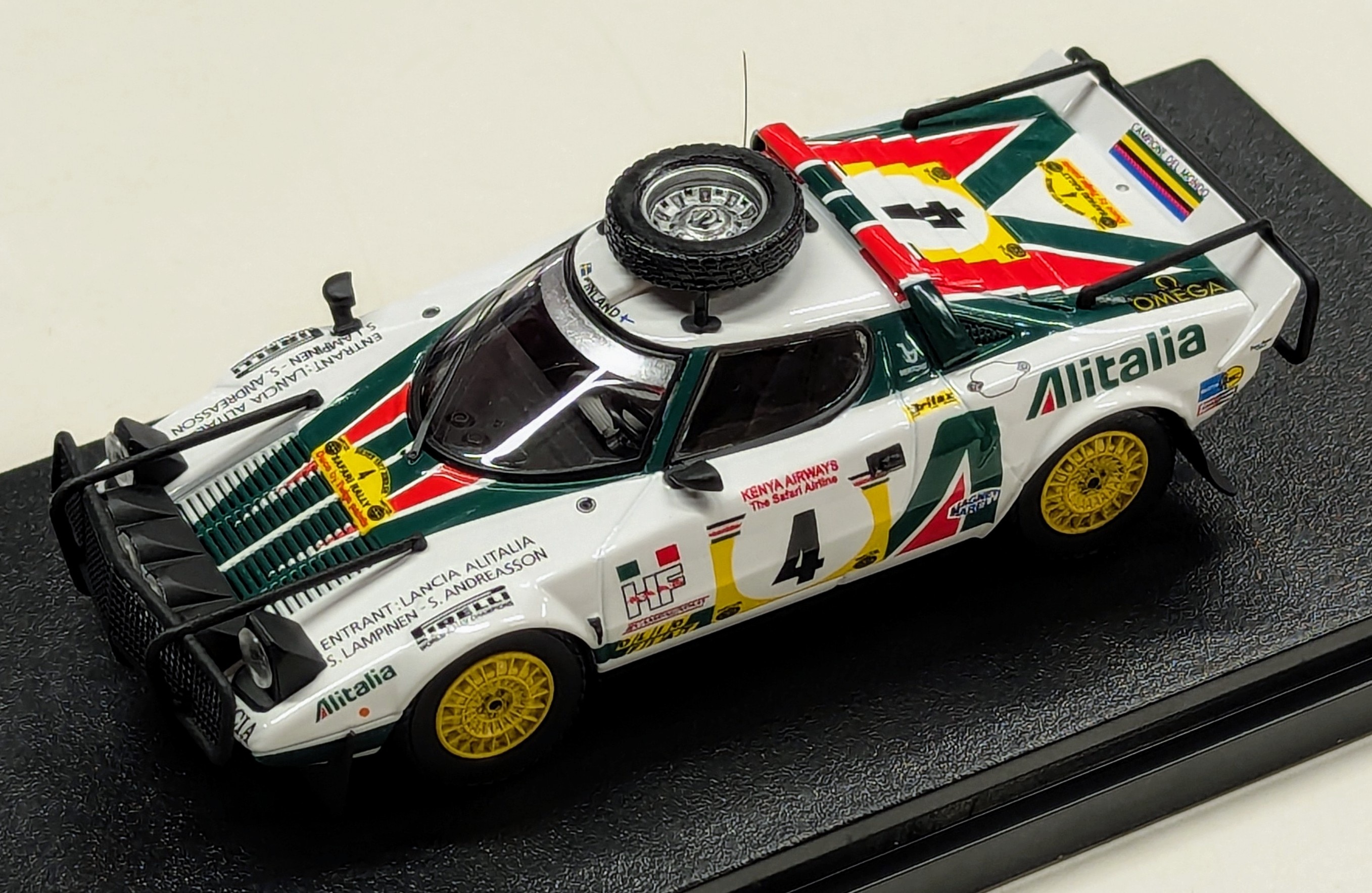 HPI JAPAN 1/43 MIRAGE Lancia Stratos HF #4 1977 Safari 8297 | まんだらけ Mandarake