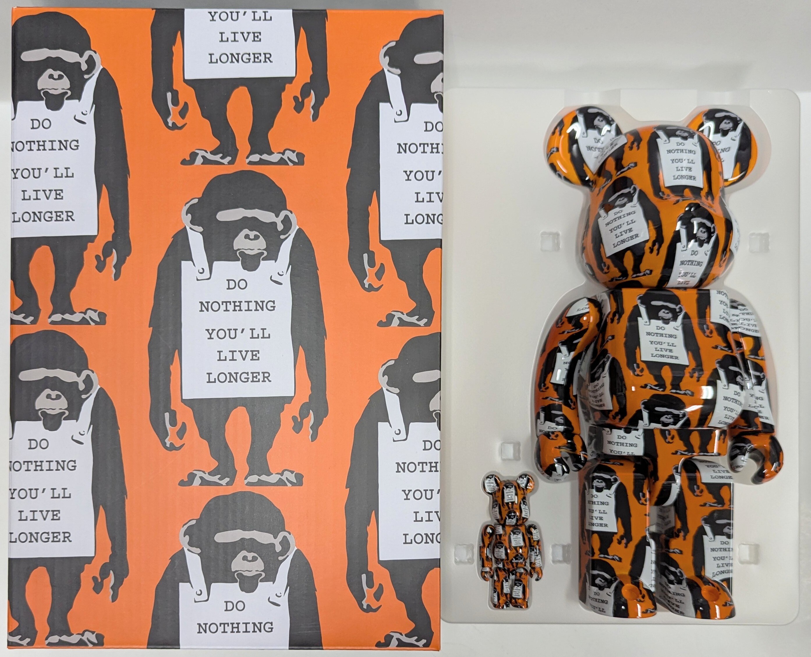 MEDICOMTOY BE@RBRICK BRANDALISM BE@RBRICK MONKEY SIGN 100%&400% | ありある | まんだらけ MANDARAKE