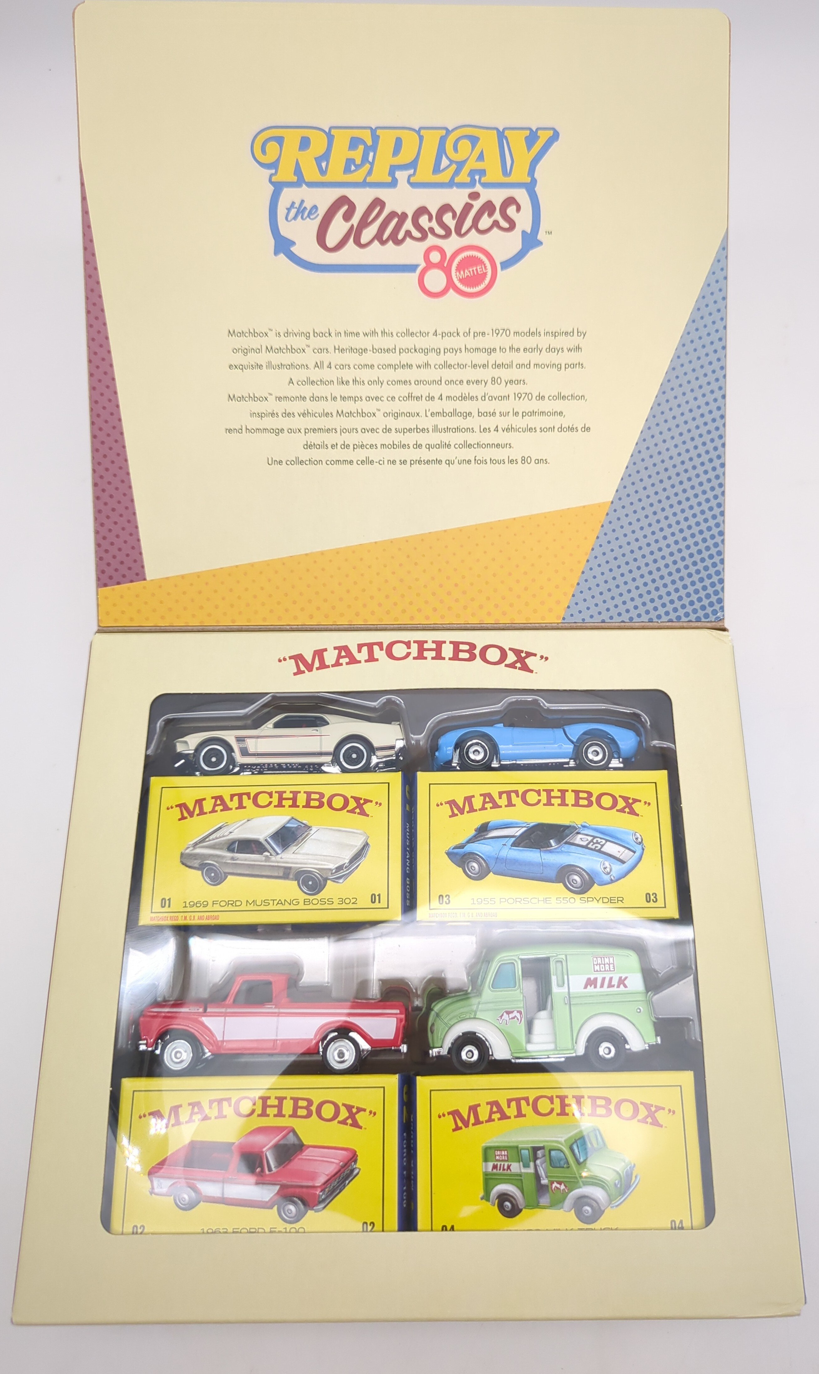 Mattel MATCHBOX REPLAY the Classics Matchbox Mattel 80th Anniversary 4 ...