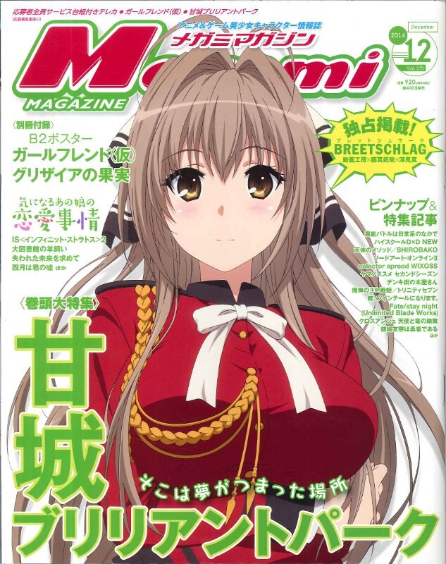 学習研究社 2014年(平成26年)のアニメ雑誌 付録つき Megami MAGAZINE 2014年(平成26年)12月号 付録完品 175 | まんだらけ Mandarake