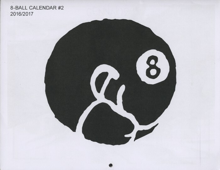 8-BALL CALENDAR#2 2016/2017 | まんだらけ Mandarake