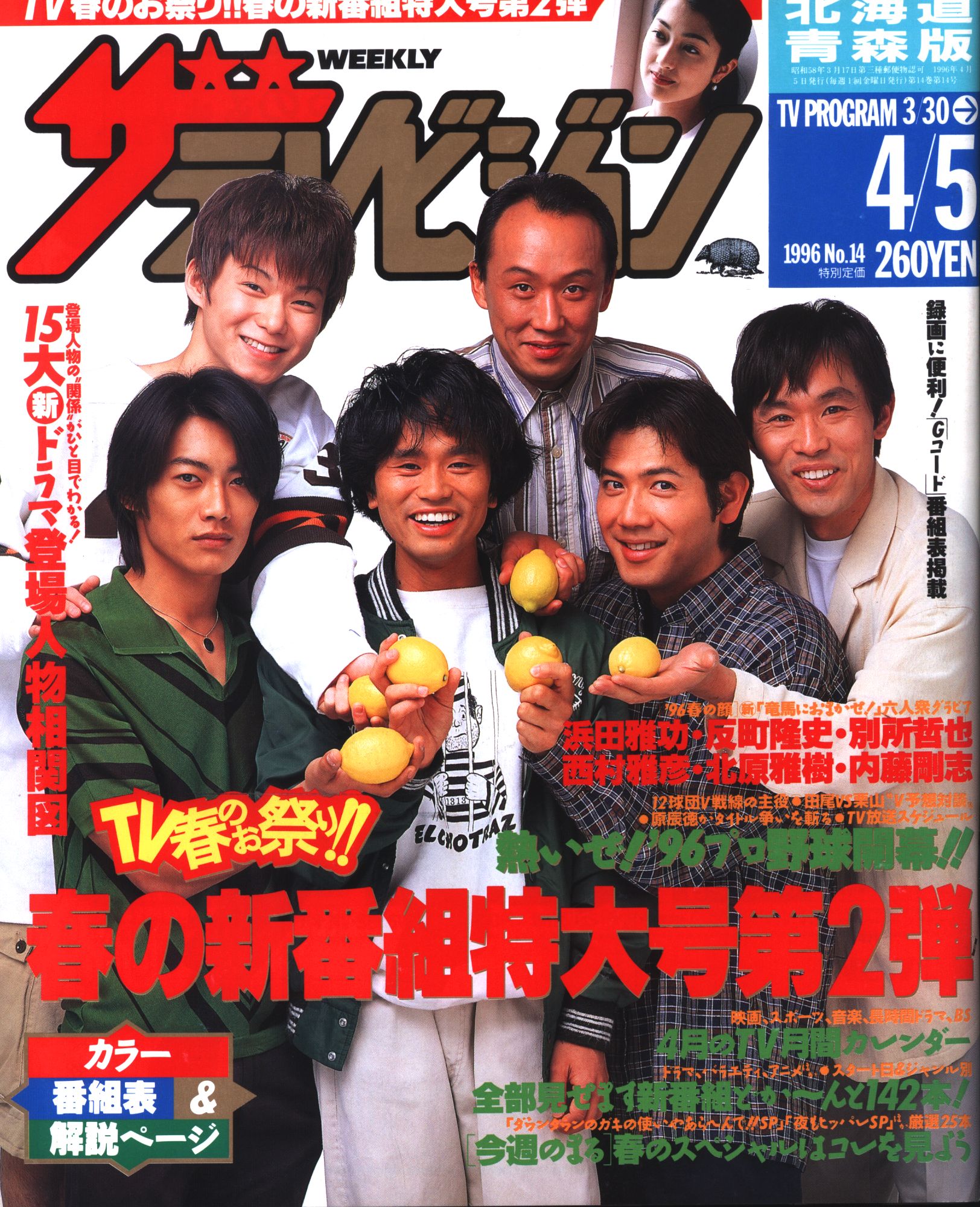 ザ・テレビジョン 1996年4月5日号(北海道青森版) | まんだらけ Mandarake