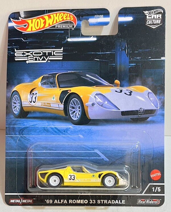 MATTEL HOTWHEELS EXOTIC ENVY '69 ALFA ROMEO 33 STRADALE 1/5 | まんだらけ Mandarake