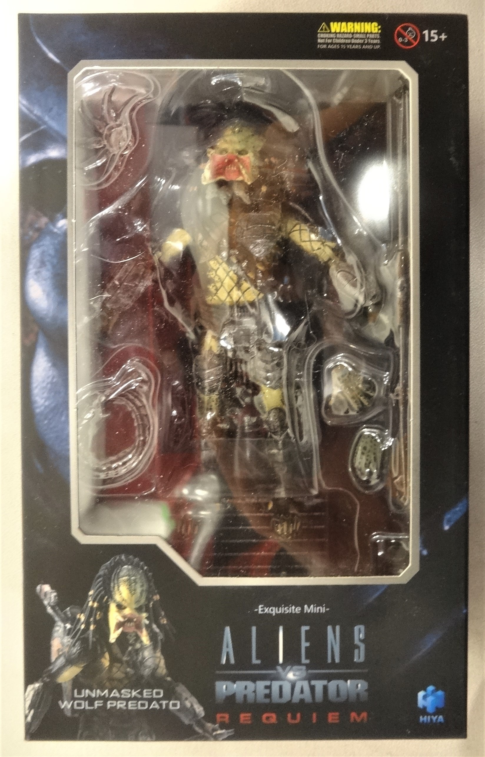 Hiya Toys Alien Predator Unmasked Wolf Predator 1:18 Scale, 49% OFF