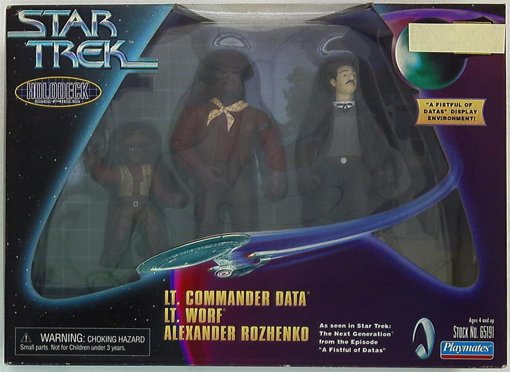 PLAYMATES HOLODECK LT COMMANDER DATA / LT WORF / ALEXANDER ROZHENKO ...