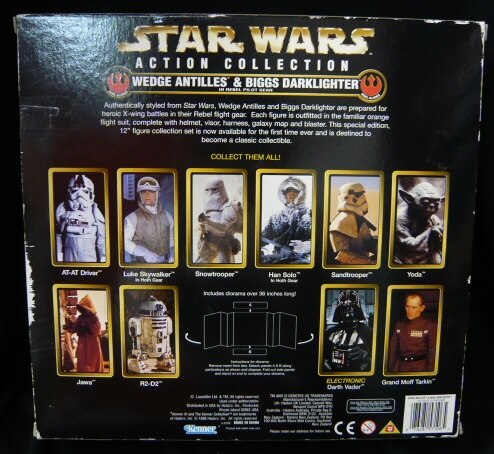 KENNER ACTION COLLECTION WEDGE ANTILLES & BIGGS DARKLIGHTER 12インチ ...
