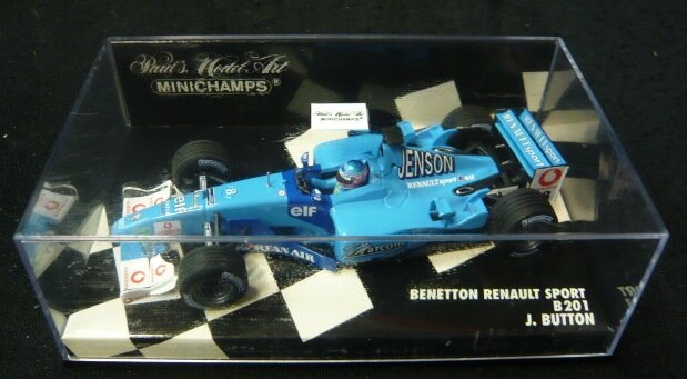 PAUL'S MODEL ART 1/43 MINICHAMPS Benetton Renault Sport B201 J.Button #8 010008 | まんだらけ Mandarake