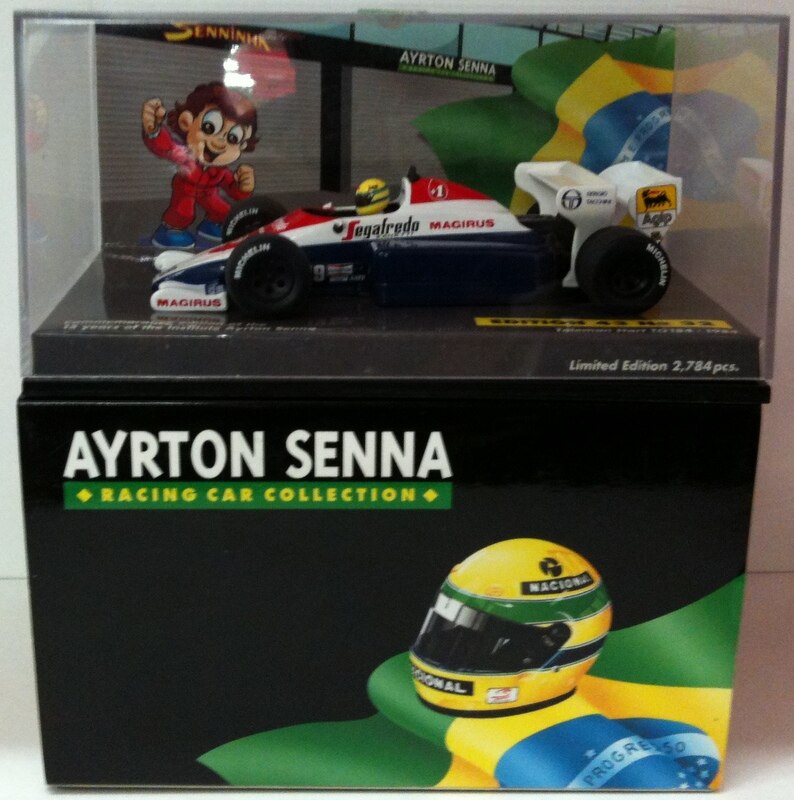 Paul's Model Art 1/43 AYRTON SENNA RACING CAR COLLECTION Toleman Hart TG184 1984 没後15年 No.32 ...
