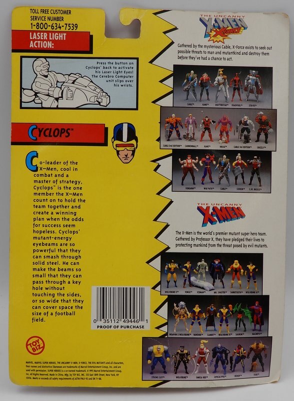 TOYBIZ (ACTION FIGURE) CYCLOPS / LASER LIGHT EYES (青/白) 5インチ | まんだらけ Mandarake