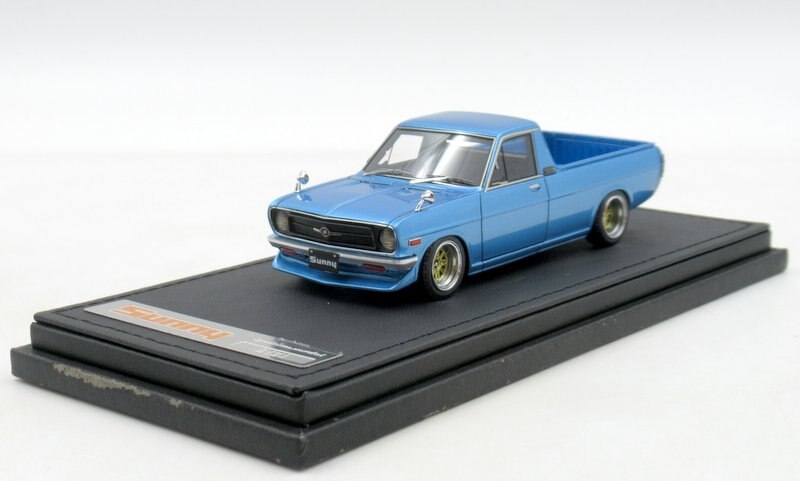ignition model 1/43 Nissan Sunny Truck Long (B121) Blue Metallic IG1121 ...