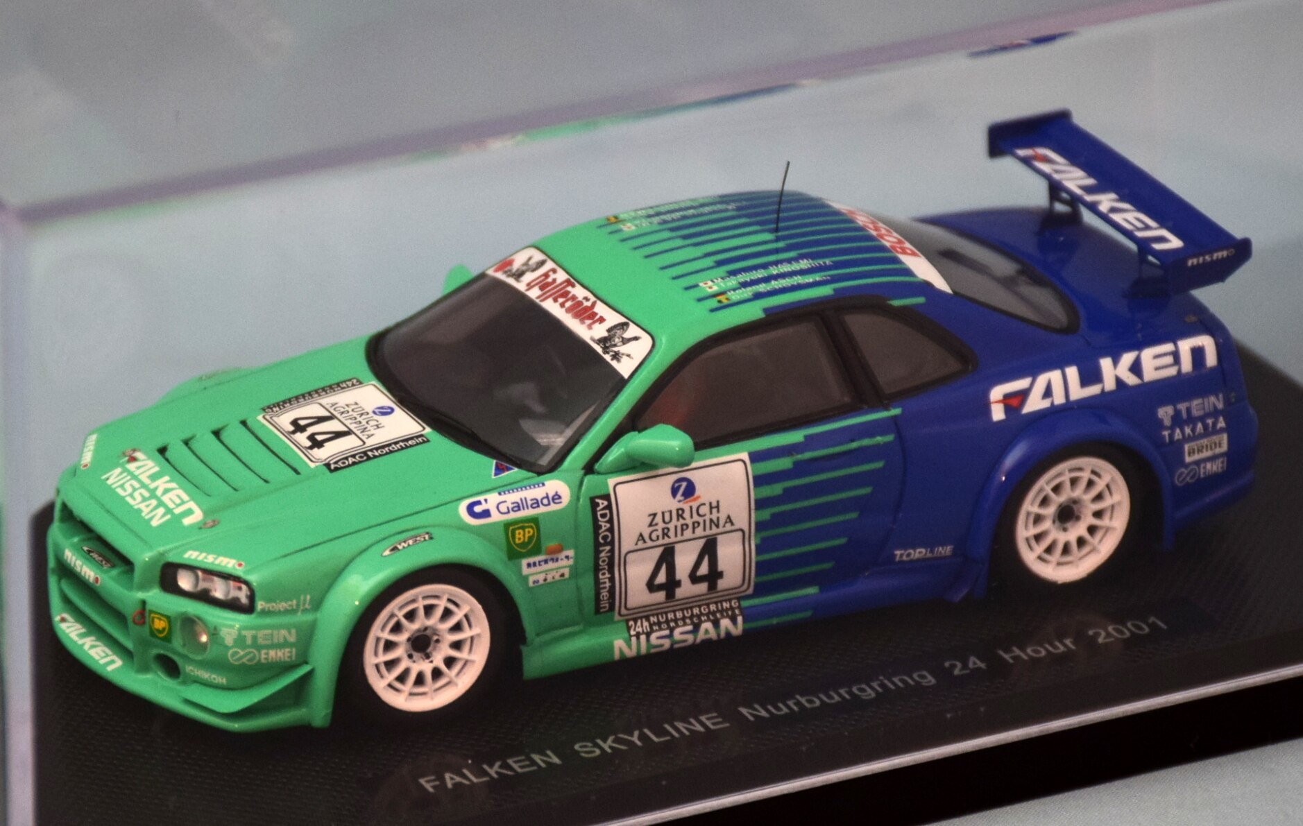 エムエムピー 1/43 EBBRO RACING FALKEN SKYLINE Nurburgring 24hour 2001 No.44 ...