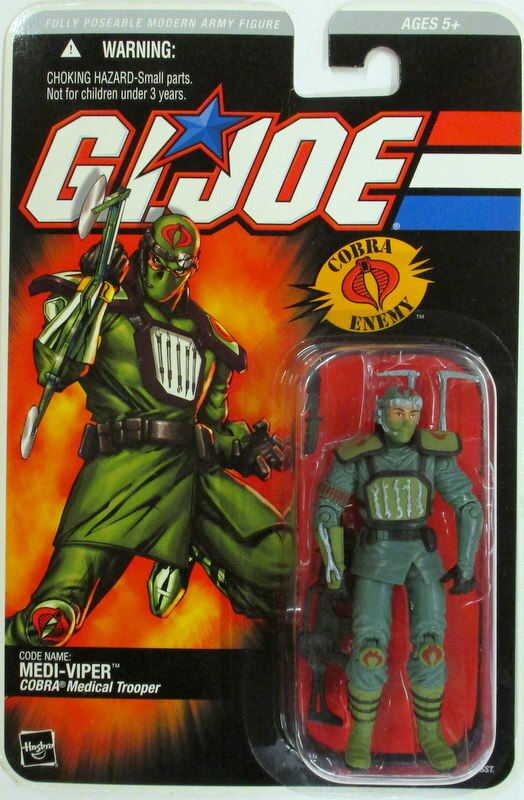 HASBRO FULLY POSEABLE MODERN ARMY FIGURE MEDI-VIPER / COBRA MEDICAL TROOPER 3.5インチ | まんだらけ Mandarake