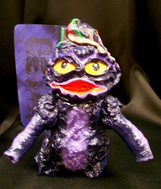 BEMON SVHC pollution Kaiju navy blue molded / purple / green orange / yellow iris / wall ...