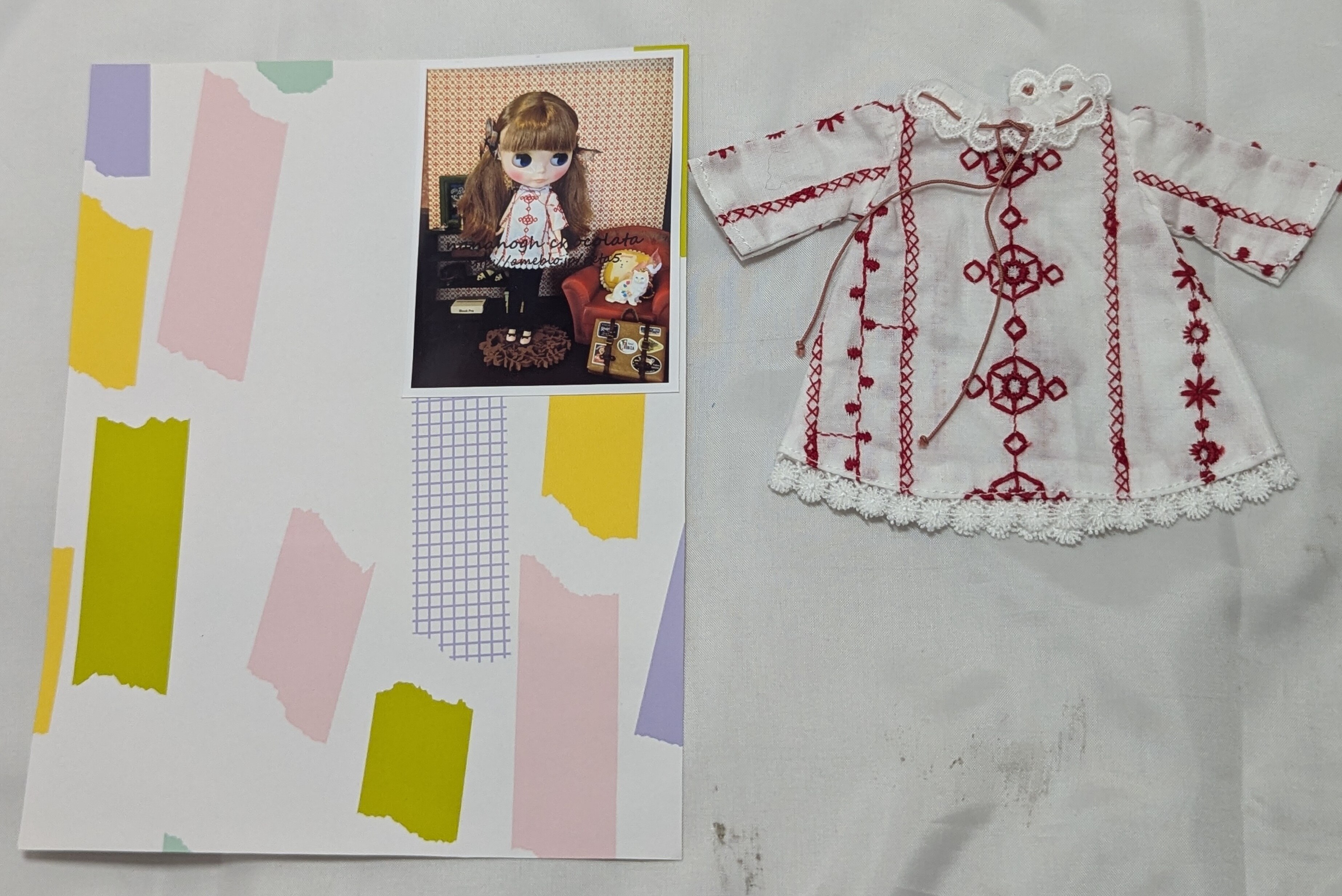 nananogh chocolata ドール衣装 刺繍レースチュニック ホワイト系 | まんだらけ Mandarake